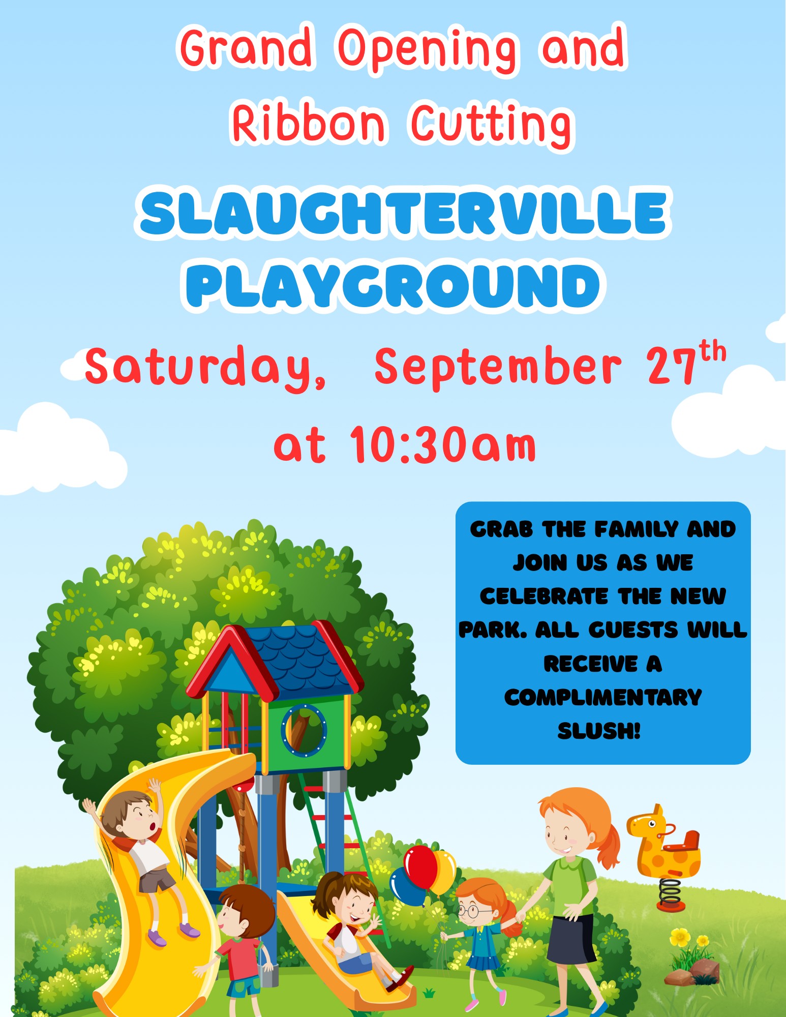 Slaughterville Park Grand Opening and Ribbon Cutting | Slaughterville ...